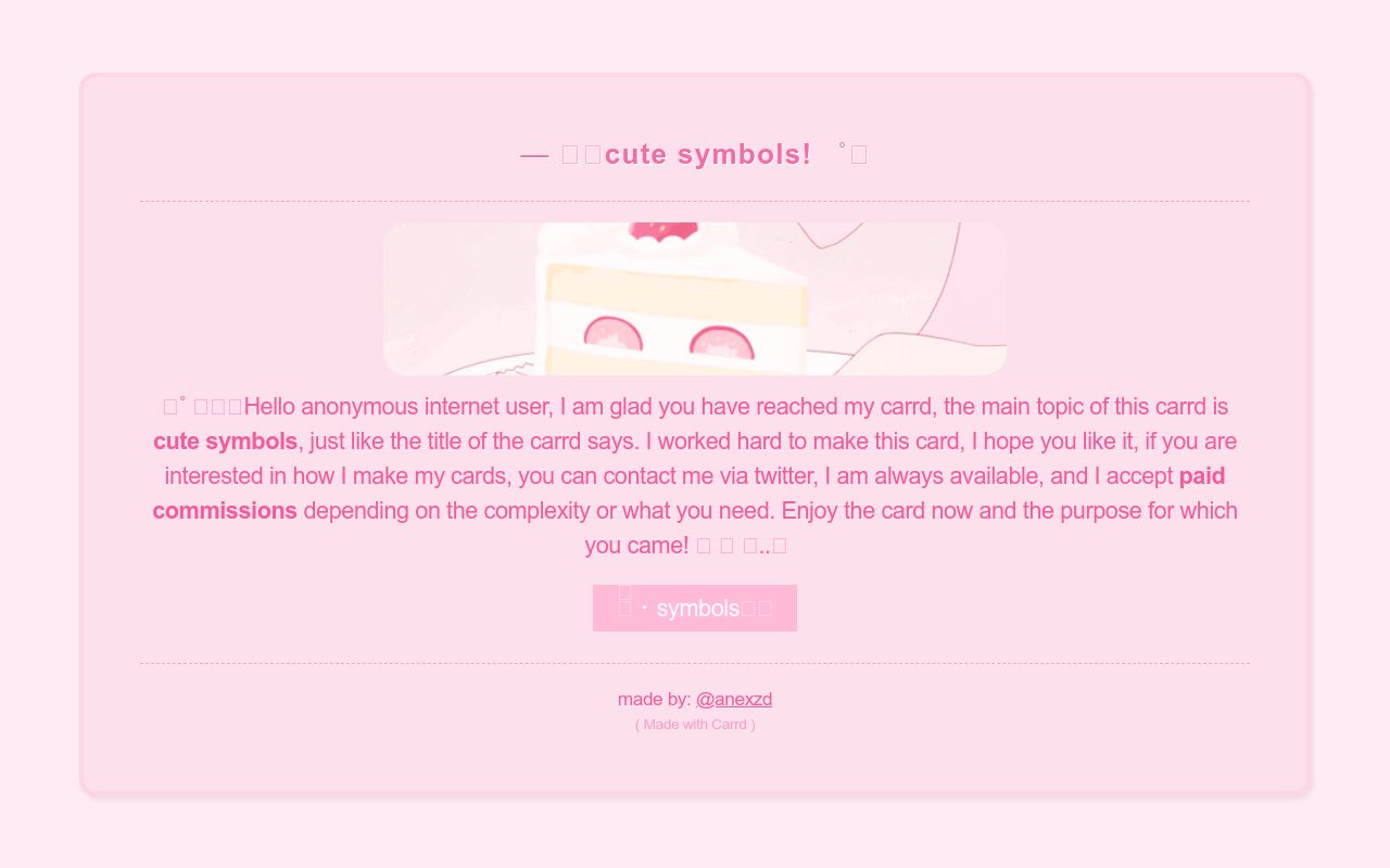 ୭︰cute symbols! ₊˚๑